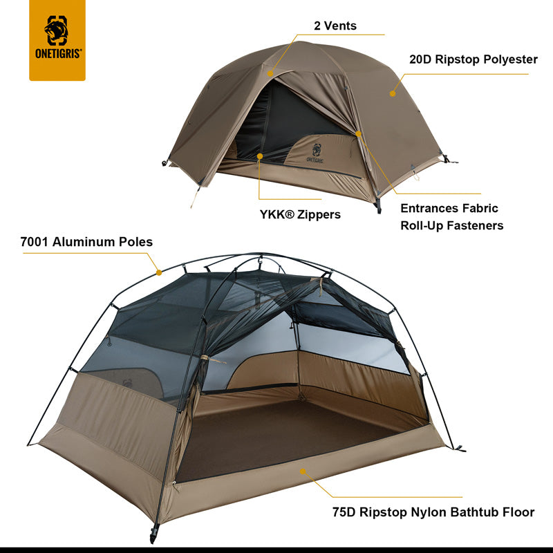 OneTigris COSMITTO Backpacking Tent | 3-Season double tent – OneTigris ...
