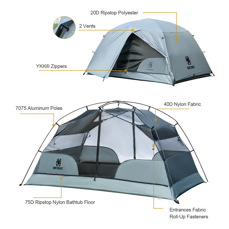 OneTigris COSMITTO Backpacking Tent | 3-Season double tent – OneTigris ...